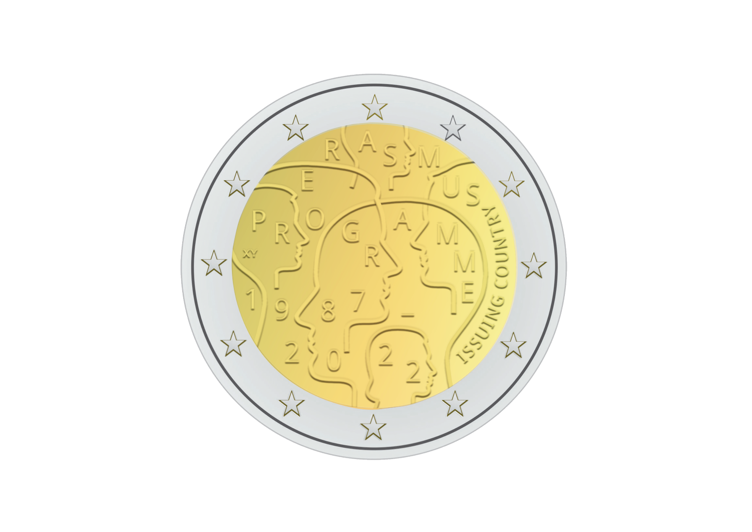 Elige el diseño de los 2 Euro conmemorativos 2022 Erasmus | Numismática ...